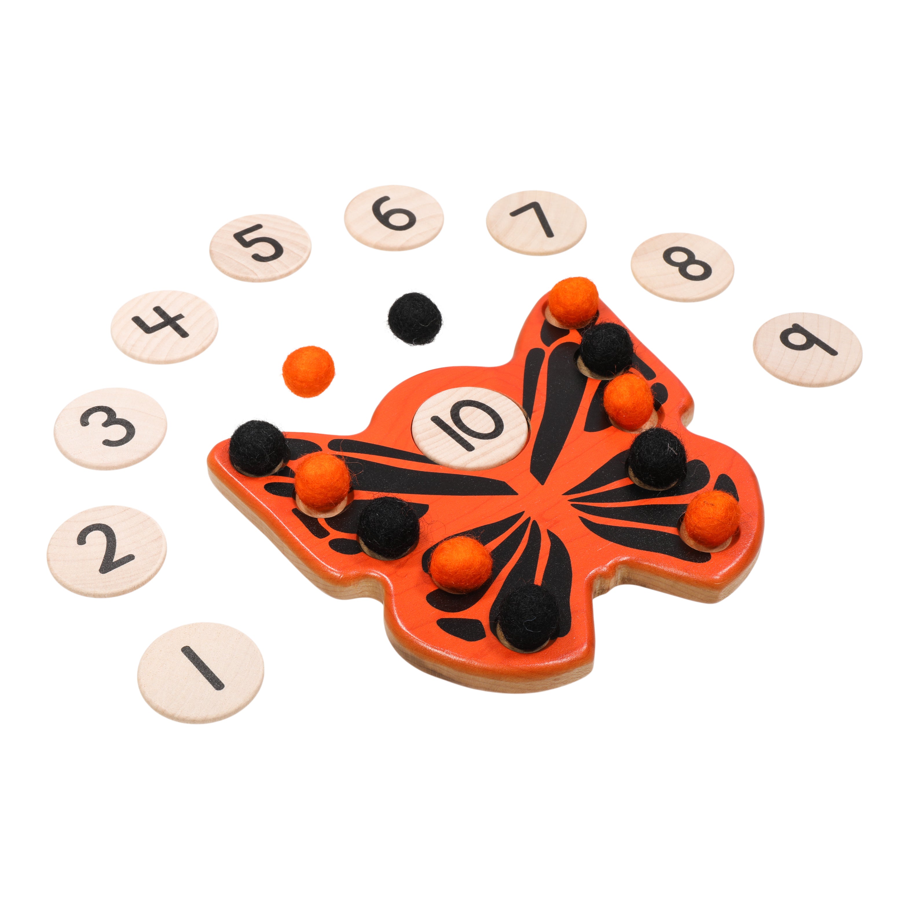 SECONDS/IMPERFECT Butterfly ten frame, Montessori ten frame – MirusToys