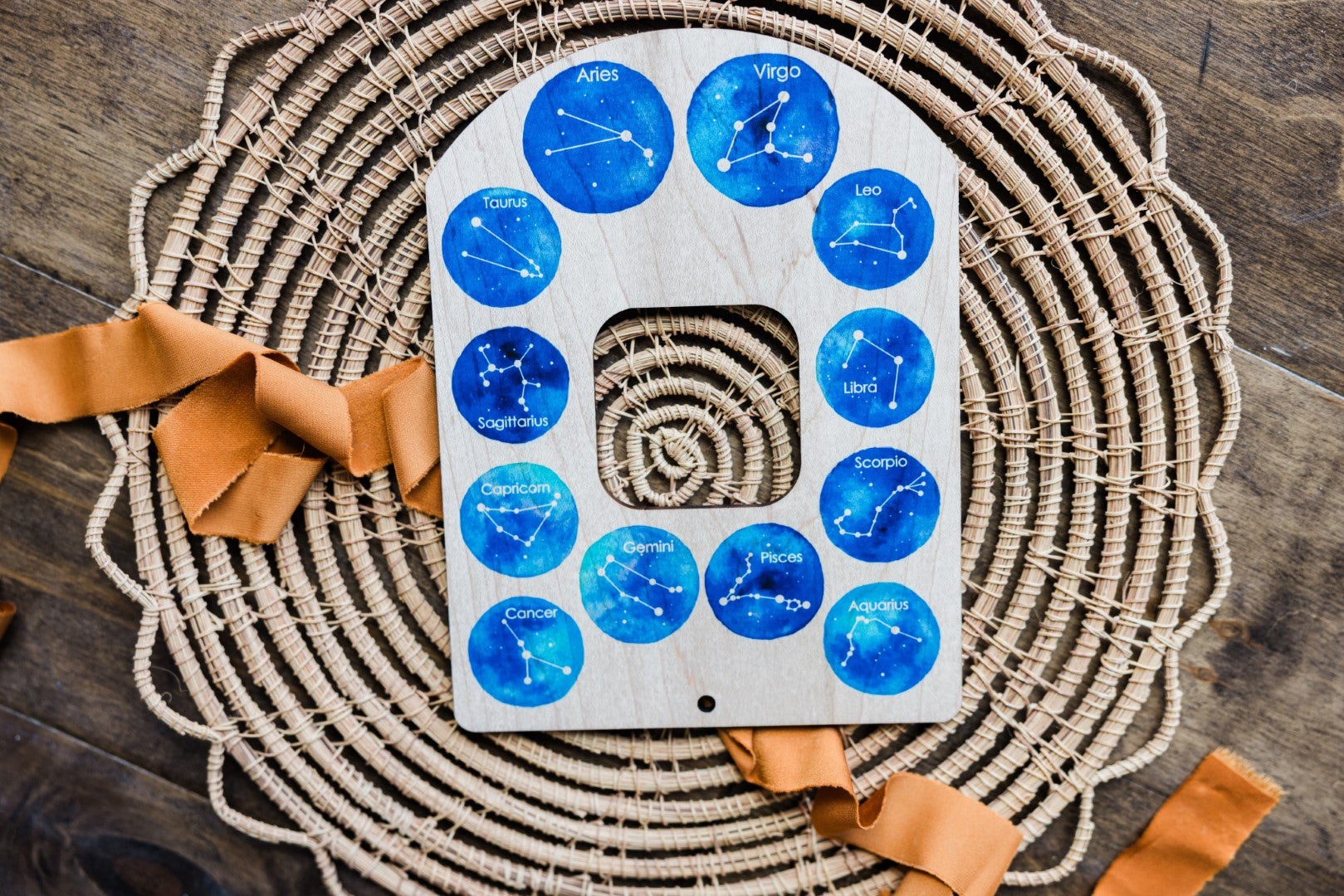 Double sided Night sky explorer, Moon and constellation nature window ...