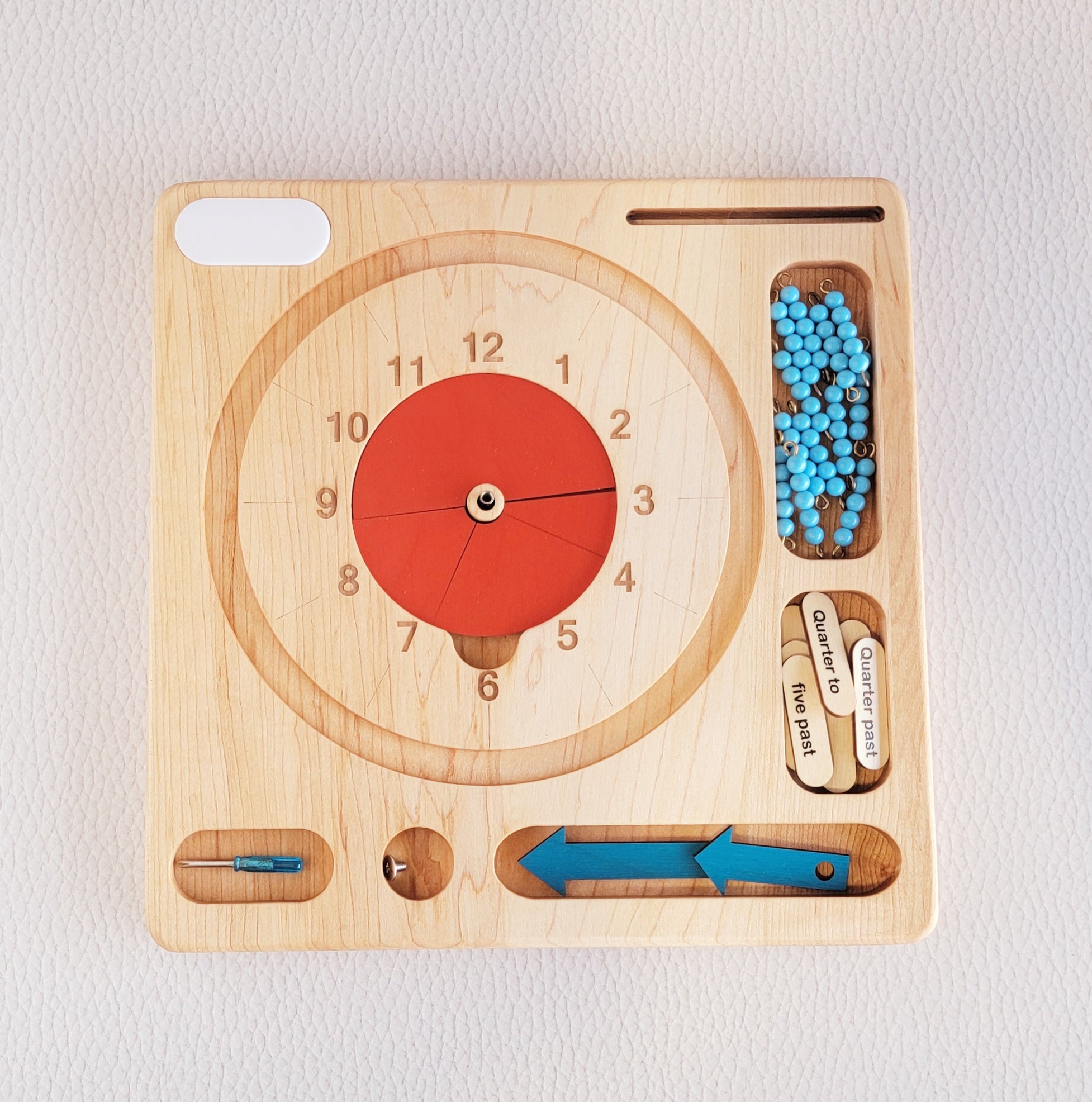Interactive Montessori Teaching Clock - Master Time, Fractions & Skip ...
