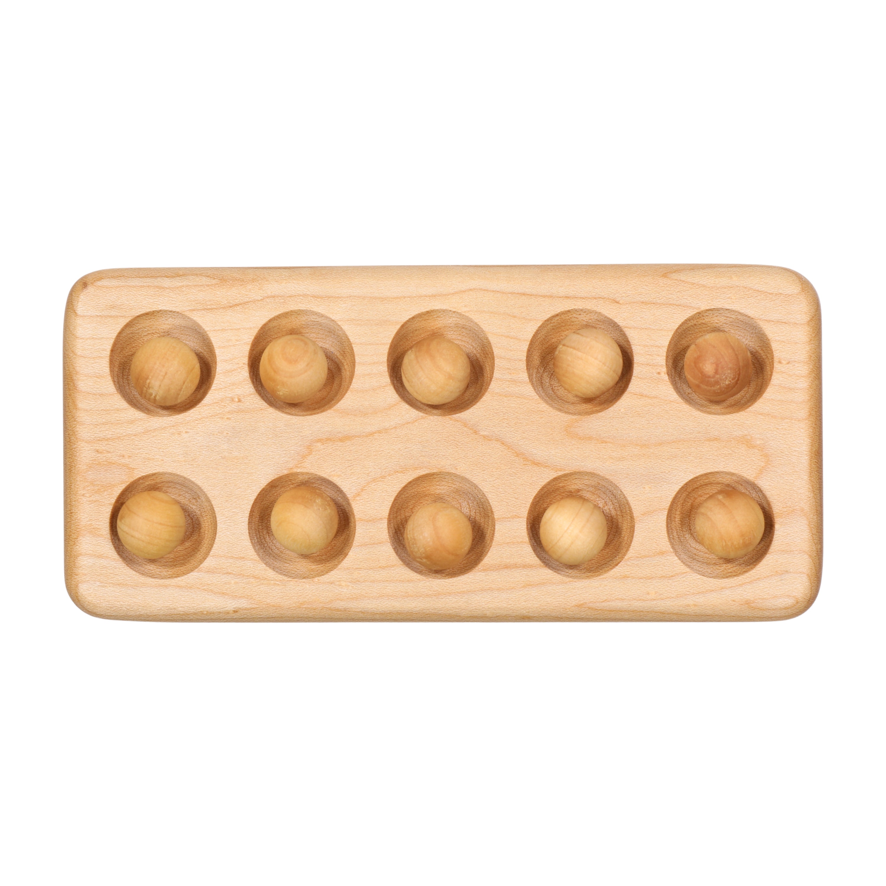 Ten frame - wooden ten board - math manipulative- Montessori – MirusToys