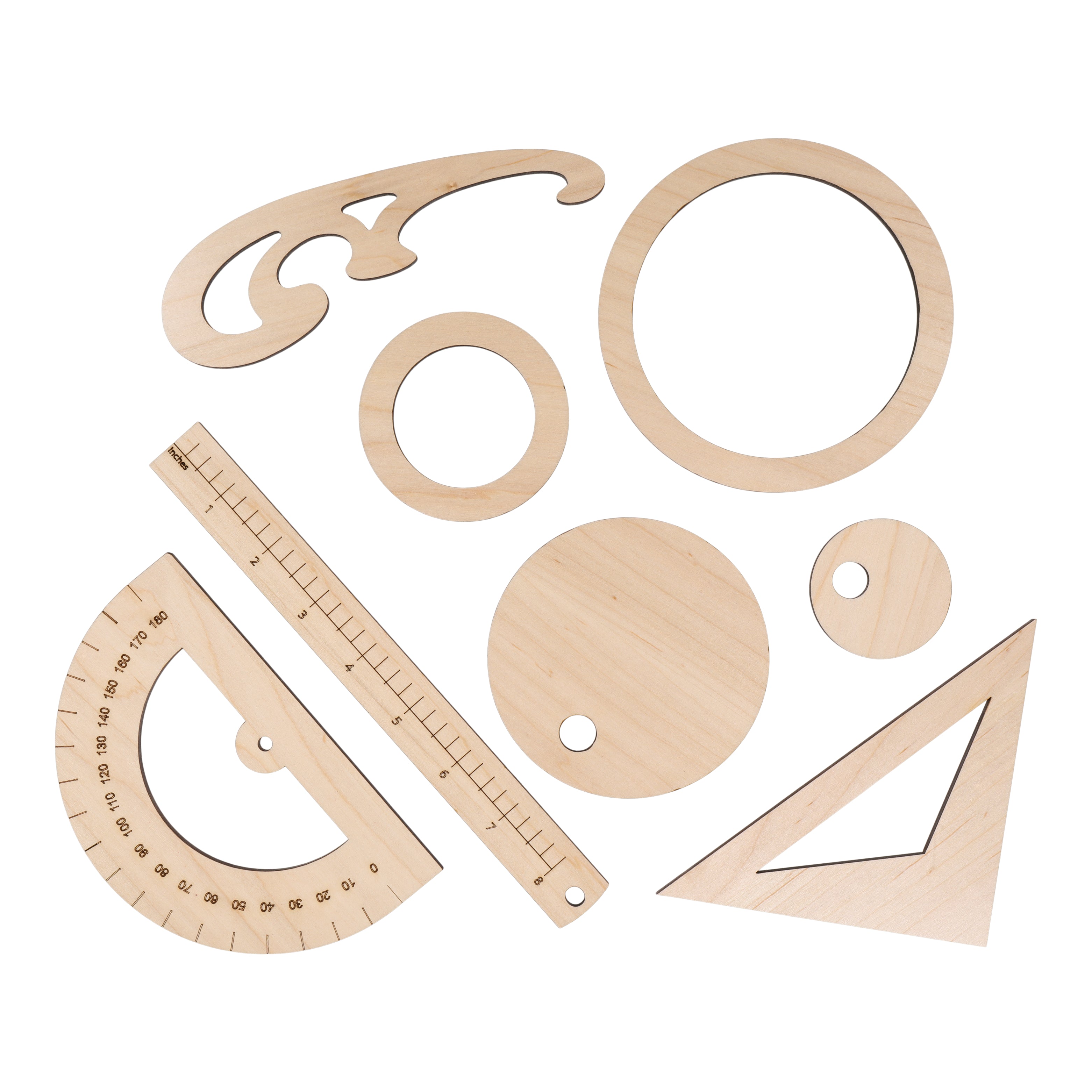 SECONDS/IMPERFECT Kids drafting kit - Geometry kit - Montessori toy ...