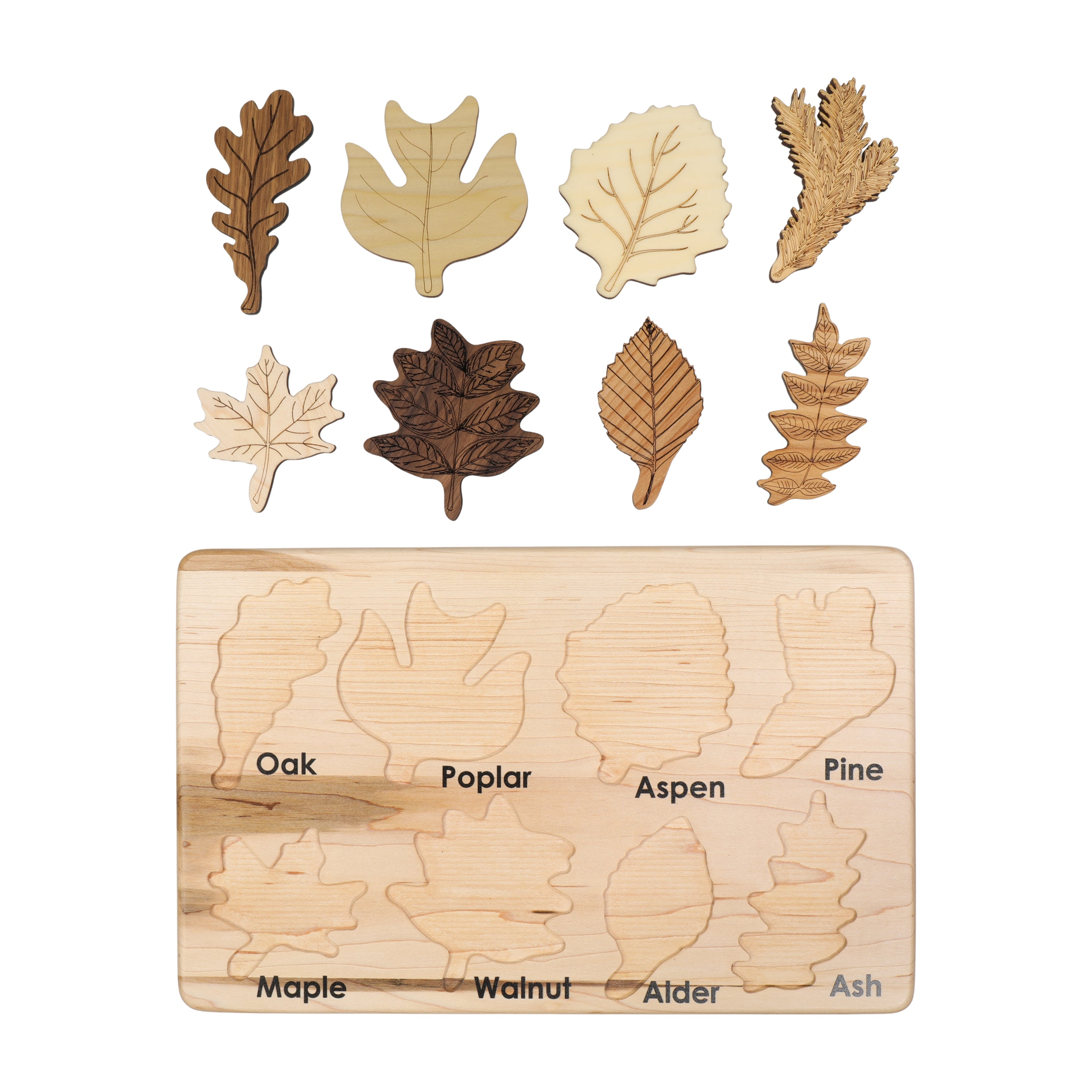 Double sided Leaf puzzle, Leaves made of its own wood – MirusToys