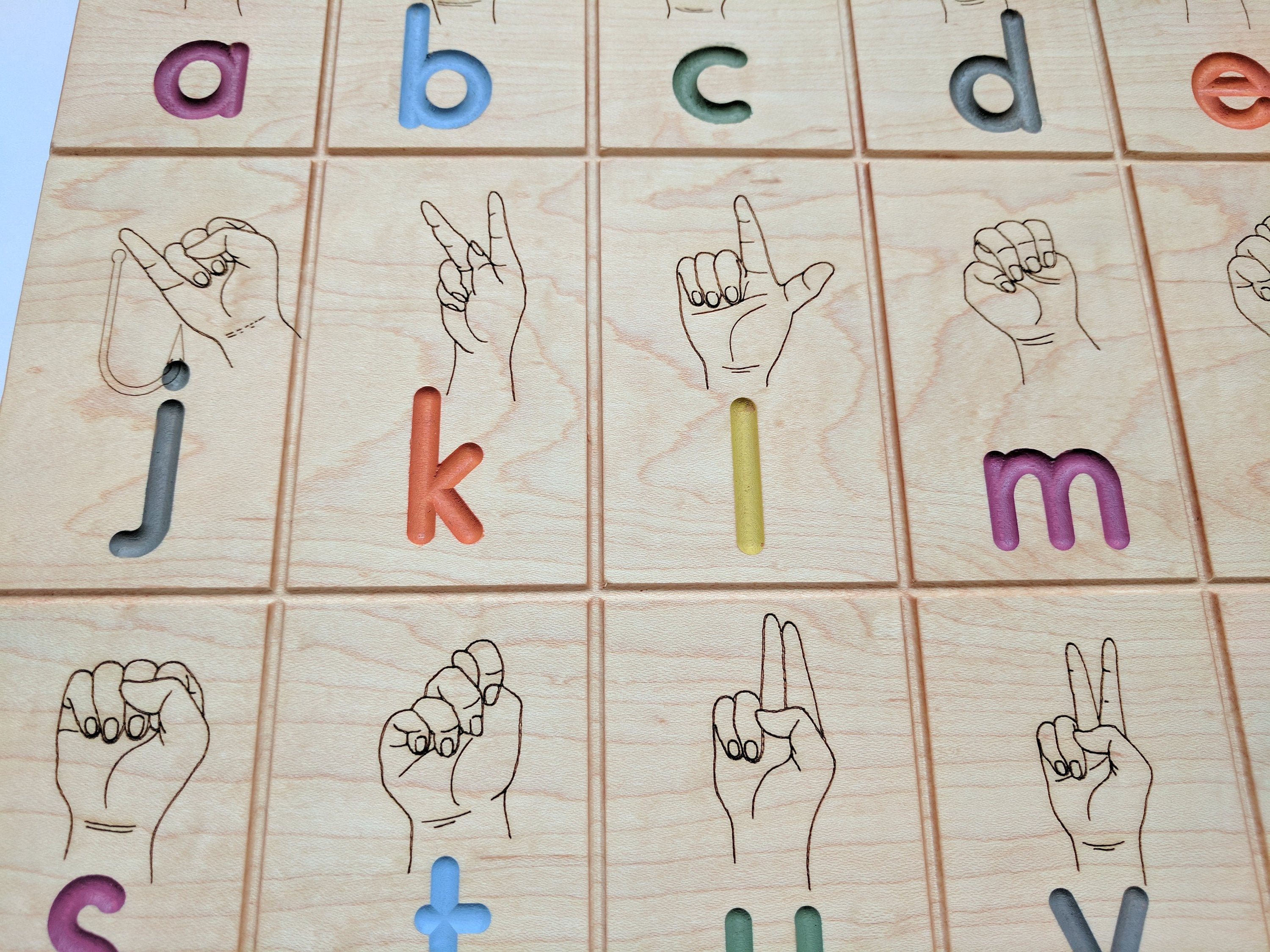 American sign language alphabet board, ASL – MirusToys