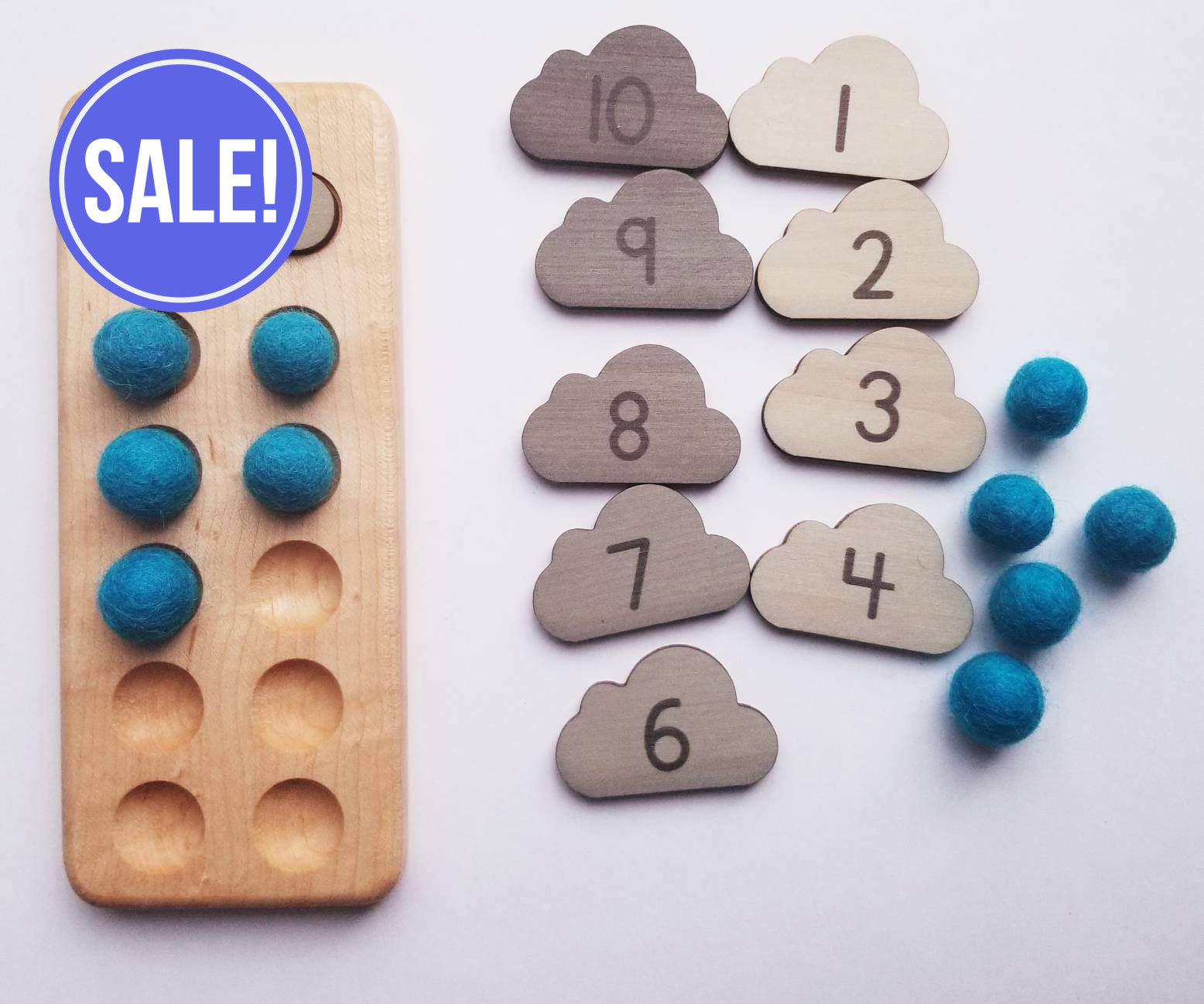 SECONDS/IMPERFECT Ten frame with clouds – MirusToys